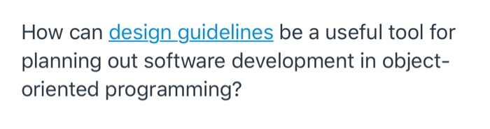 Solved How can design guidelines be a useful tool for | Chegg.com