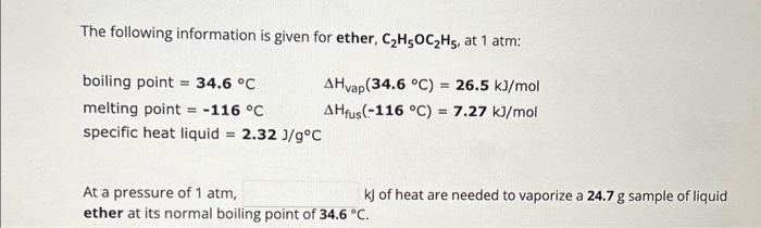 Solved The following information is given for mercury at 1 | Chegg.com