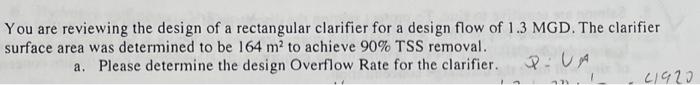 Solved You are reviewing the design of a rectangular | Chegg.com