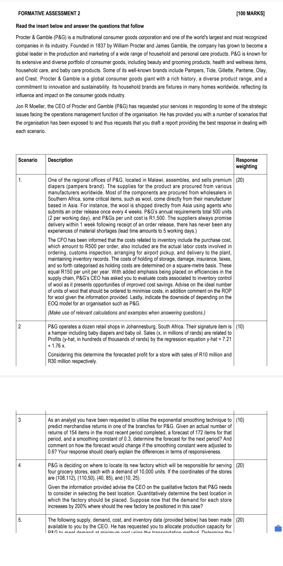 Solved FORMATIVE ASSESSMENT 2Read the insert below and | Chegg.com