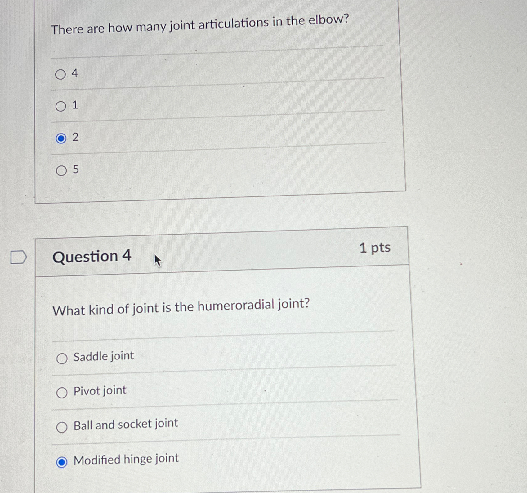 Solved There are how many joint articulations in the | Chegg.com