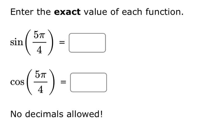 Solved Evaluate the following functions. | Chegg.com