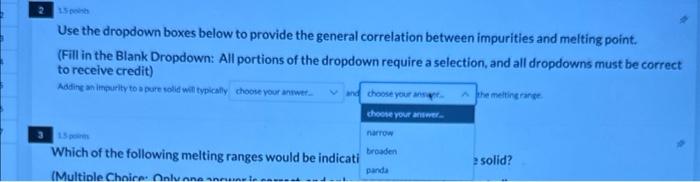 Solved Use the dropdown boxes below to provide the general | Chegg.com