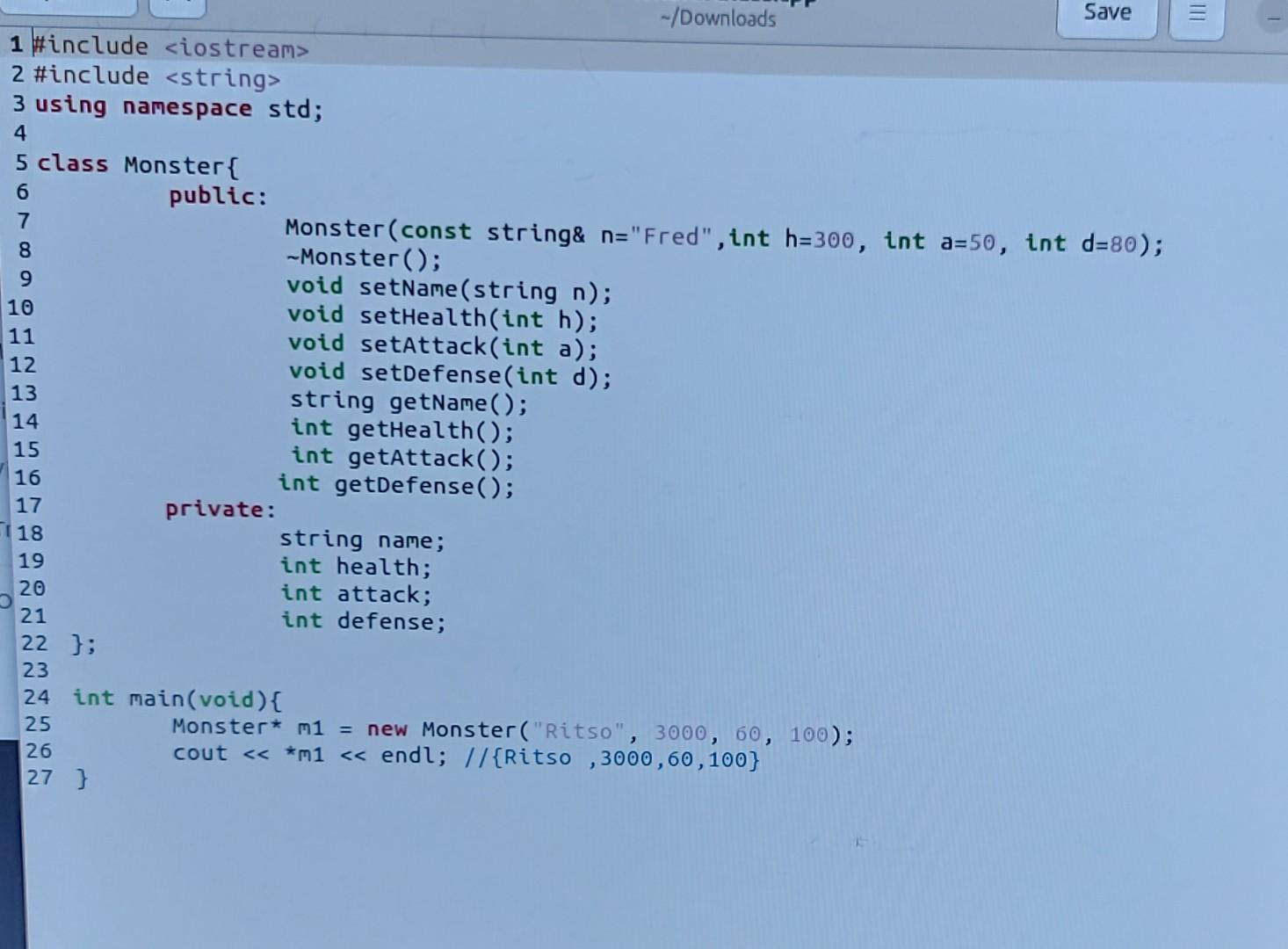 For Example If We Use The Following Main Function 