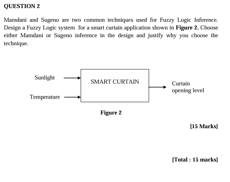 Solved mechanical engineeringQUESTION 2Mamdani and Sugeno | Chegg.com