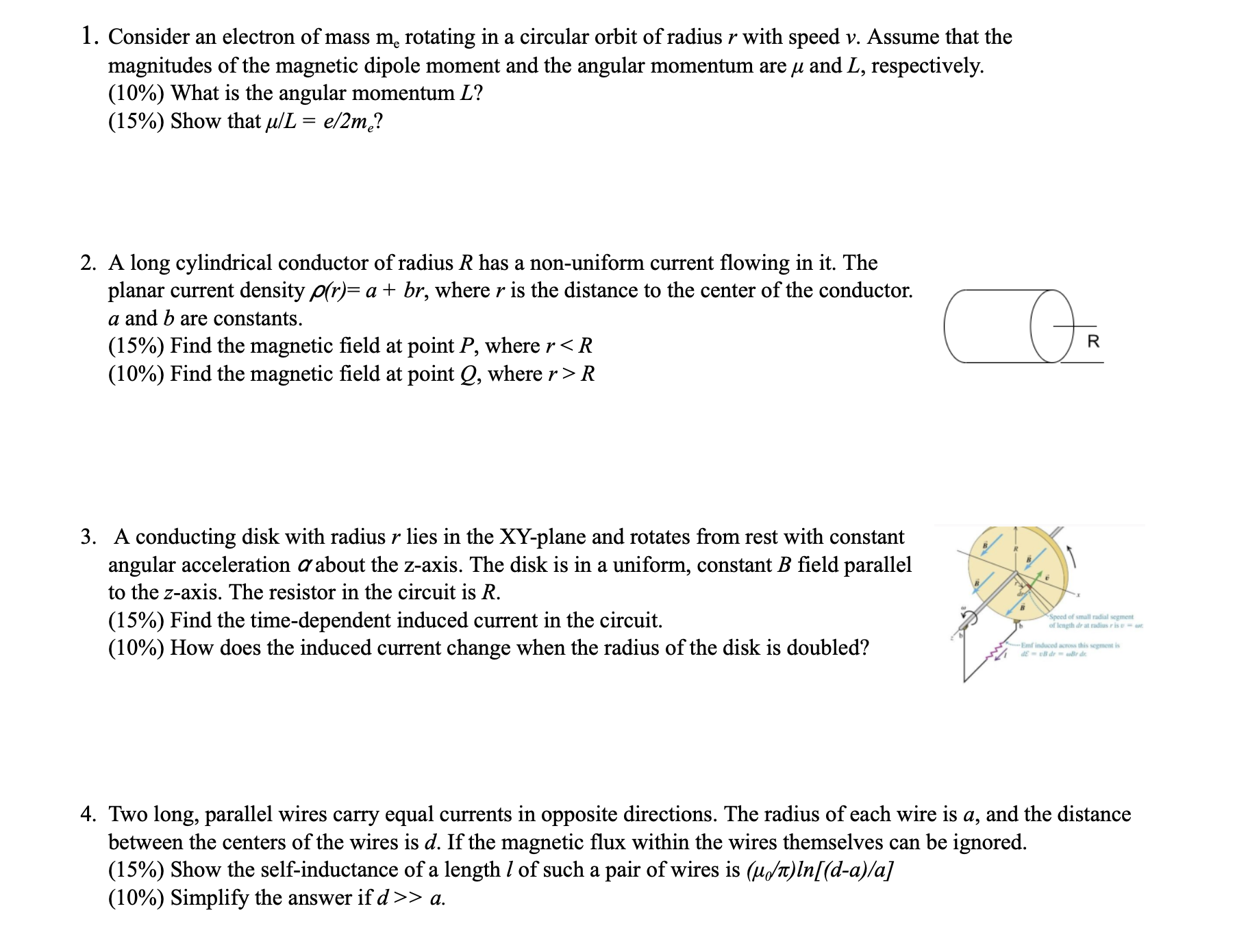 Solved Consider an electron of mass me ﻿rotating in a | Chegg.com