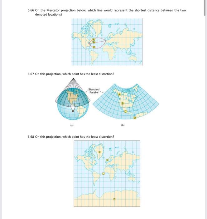 Solved 6.62 These equations describe the Mercator projection | Chegg.com