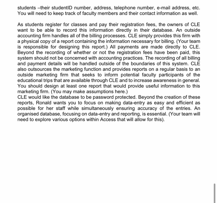 Solved please l need to create a context diagram & DFDs | Chegg.com