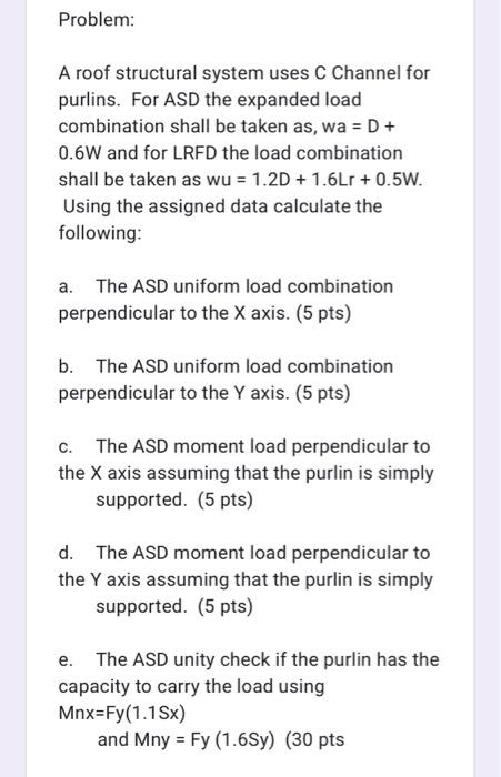 Solved help please.Given: Lenght = 3.40m Deadload: Dx = | Chegg.com