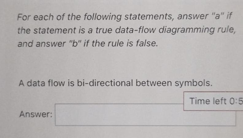 Solved For each of the following statements, answer "a" ﻿if | Chegg.com