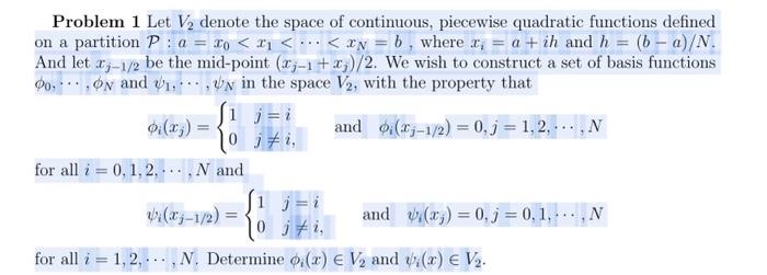 Solved Problem 1 Let V2 denote the space of continuous, | Chegg.com