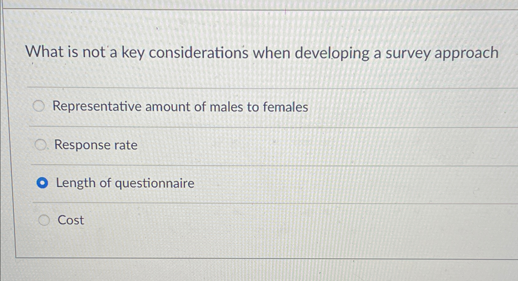 Solved What is not a key considerations when developing a | Chegg.com