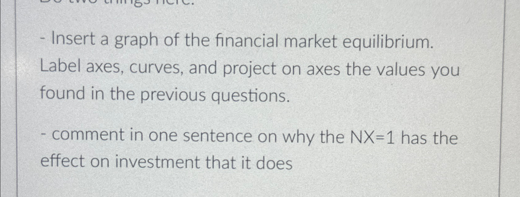Solved Insert a graph of the financial market equilibrium. | Chegg.com