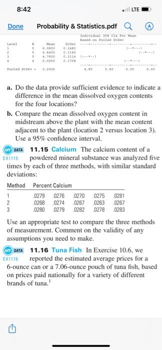 Done Probability \& Statistics.pdf a. Do the data | Chegg.com