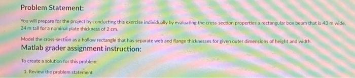 Solved Problem Statement: You will prepare for the project | Chegg.com