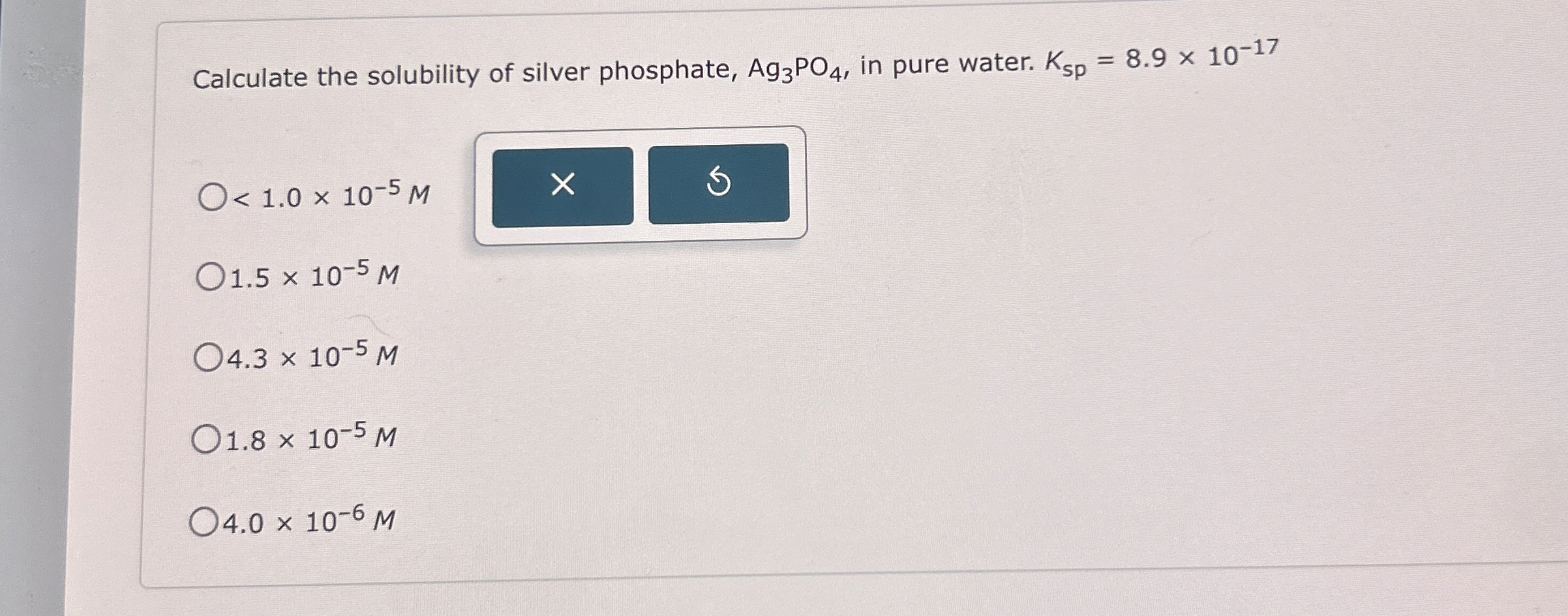 Solved Calculate the solubility of silver phosphate, Ag3PO4, | Chegg.com