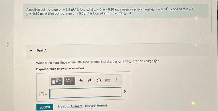 Solved A positive point charge q1=2.5μC is located at | Chegg.com