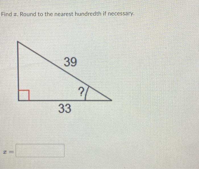 Solved Find z. Round to the nearest hundredth if necessary. | Chegg.com