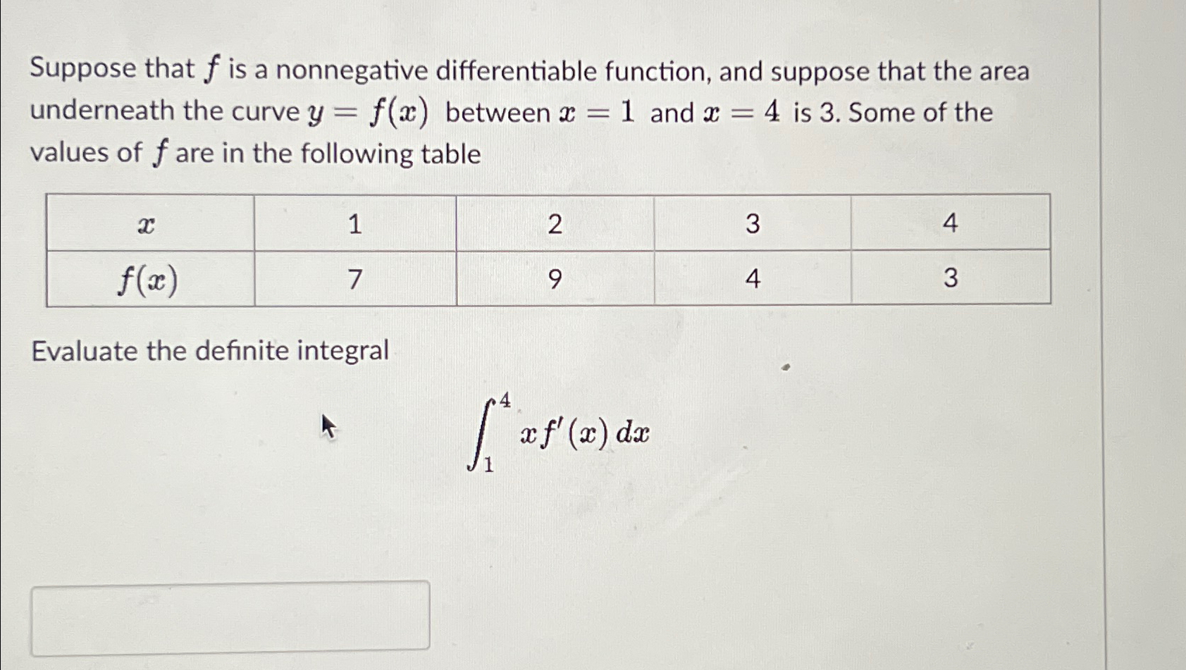 Solved Suppose That F ﻿is A Nonnegative Differentiable