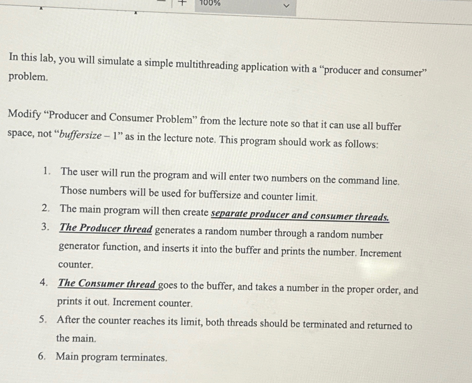Solved In this lab, you will simulate a simple | Chegg.com