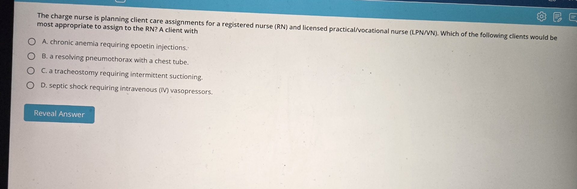 Solved The charge nurse is planning client care assignments | Chegg.com