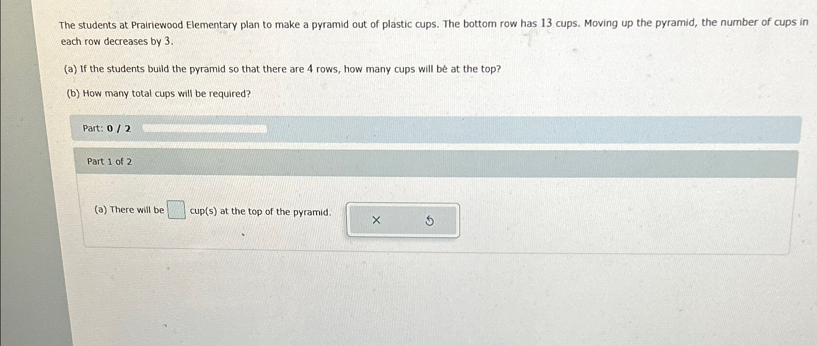 Solved The students at Prairiewood Elementary plan to make a | Chegg.com