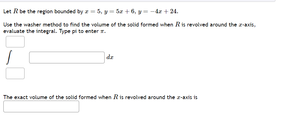 Solved Let R ﻿be the region bounded by | Chegg.com