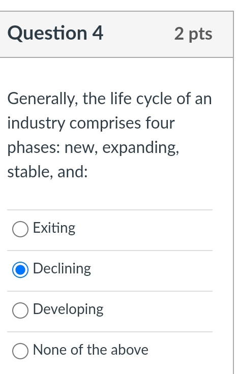 Solved Question 42 ﻿ptsGenerally, the life cycle of an | Chegg.com