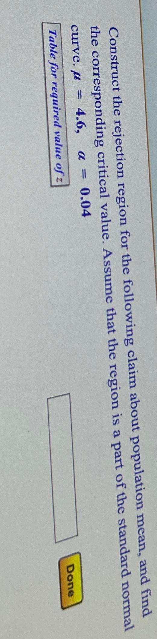 Construct the rejection region for the following | Chegg.com