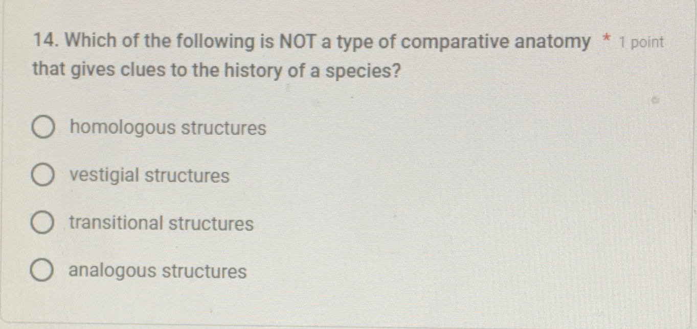 Solved Which of the following is NOT a type of comparative | Chegg.com