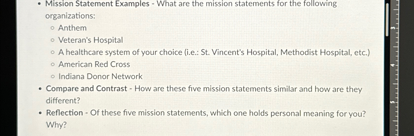 Solved Mission Statement Examples - ﻿What are the mission | Chegg.com