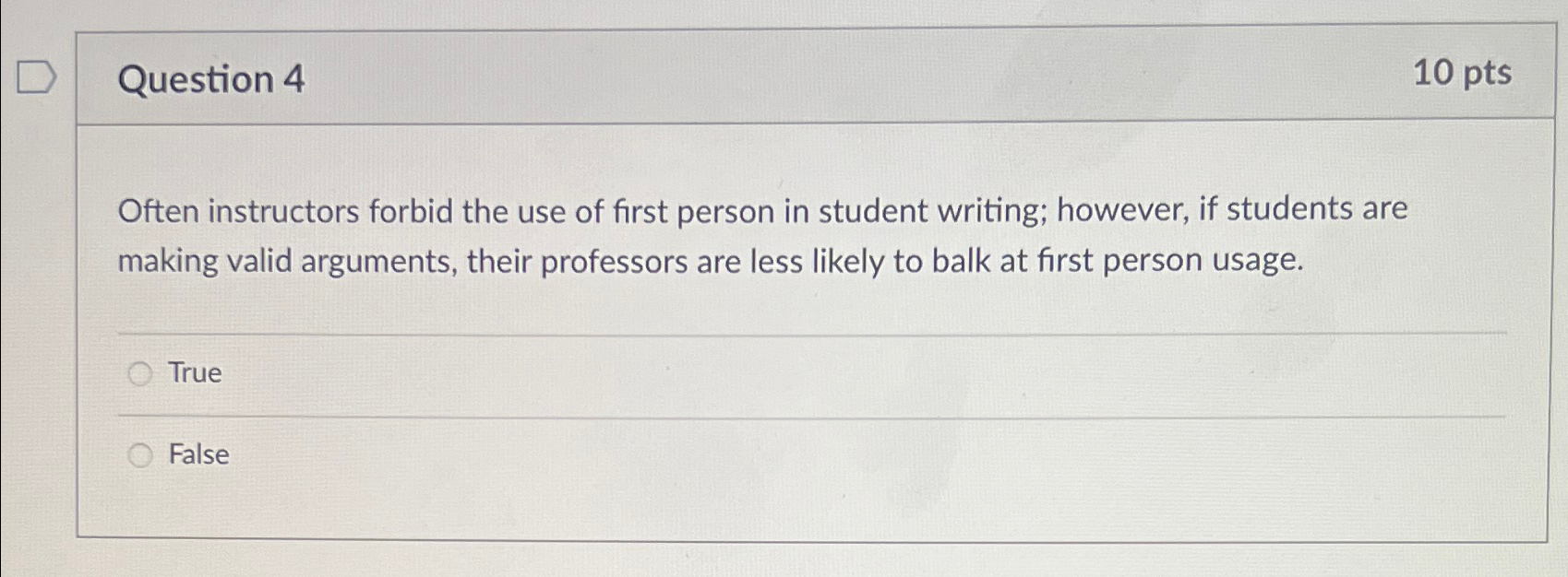 Solved Question 410 ﻿ptsOften instructors forbid the use of | Chegg.com