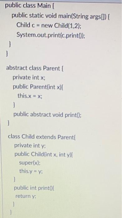 Solved public class Main \{ public static void main(String | Chegg.com