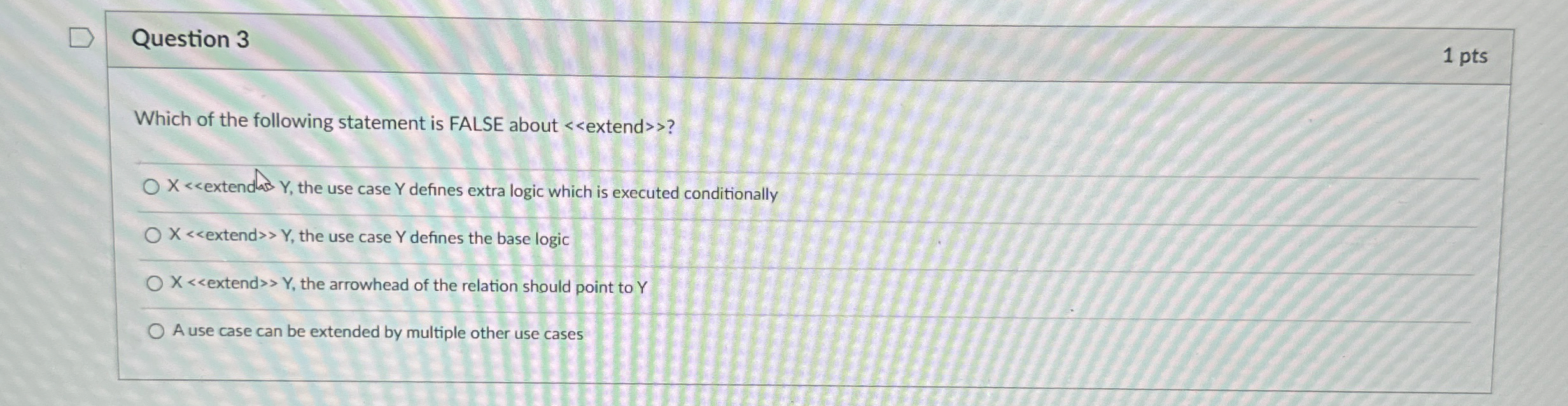 Solved Question 31 ﻿ptsWhich of the following statement is | Chegg.com
