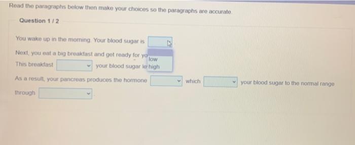 Solved Read the paragraphs below then make your choices so | Chegg.com