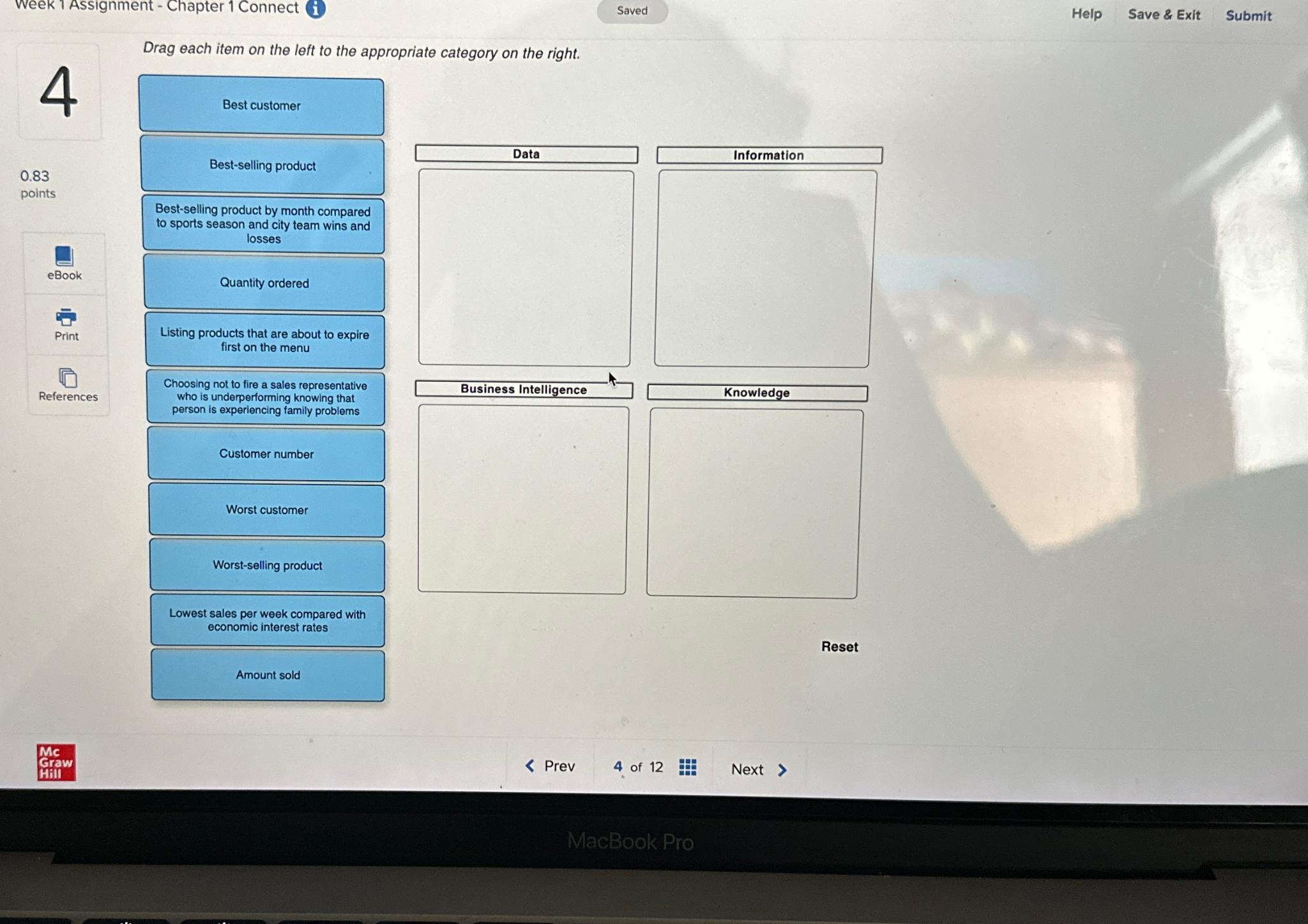 Solved week 1 ﻿Assignment - ﻿Chapter 1 ﻿Connect (i)SavedHelp | Chegg.com