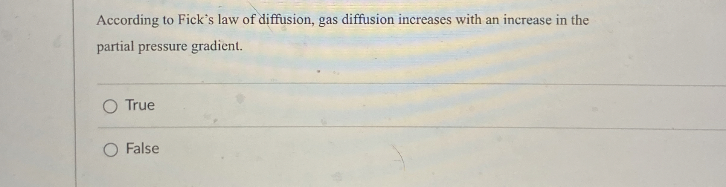 Solved According to Fick's law of diffusion, gas diffusion | Chegg.com