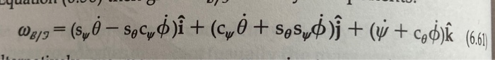 6.78 Using the Eulerian angles (0, 0, y) discussed in | Chegg.com