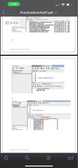 Solved Student ID : Student Name : Practical Activity# | Chegg.com
