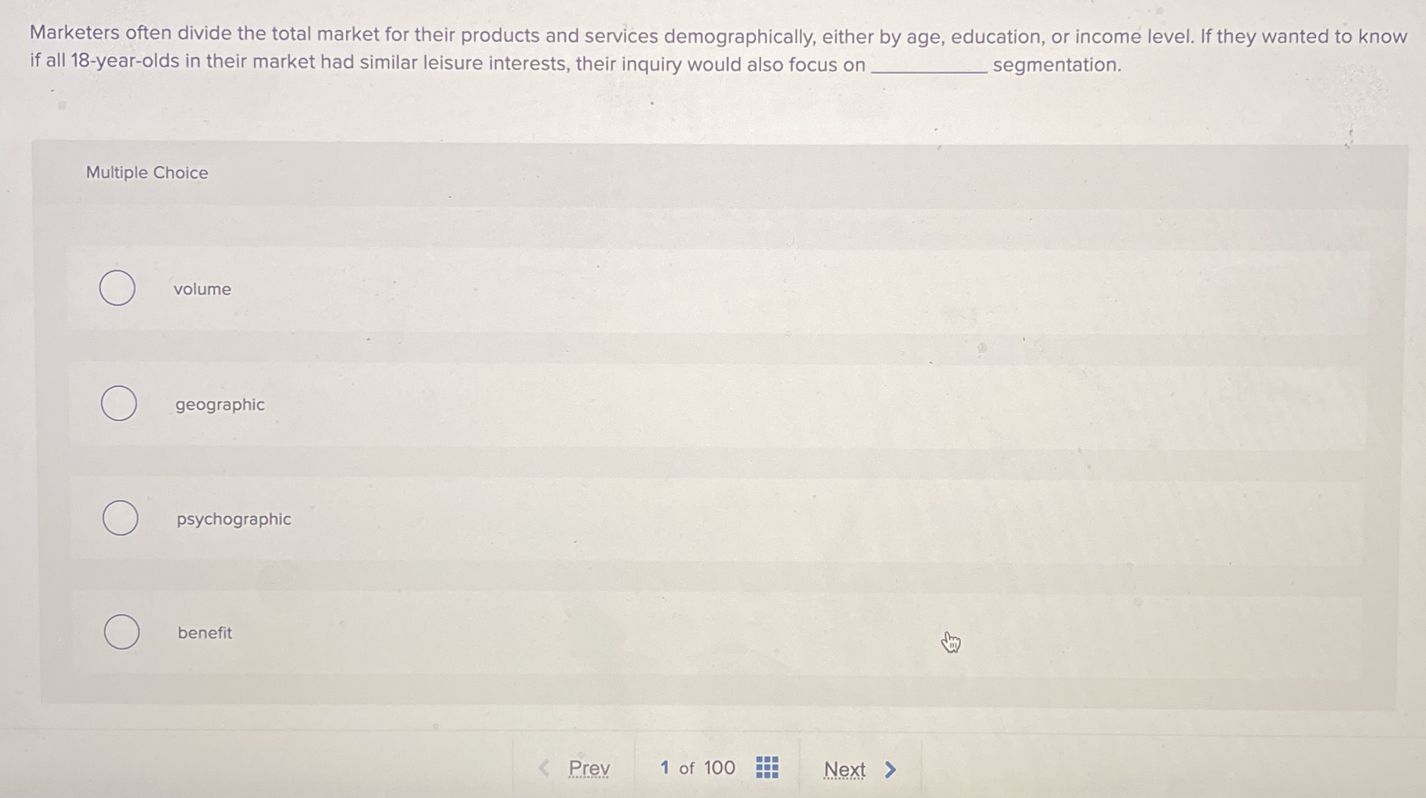 High Quality SOLUTION Marketers often divide the total market for their | Chegg.com