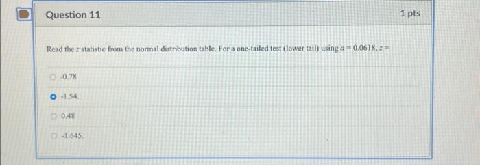 Solved Read the z statistic from the normal distribution | Chegg.com