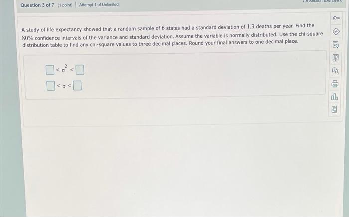Solved 7.5 Section Exercise 3 Question 1 of 7 (1 point) | Chegg.com