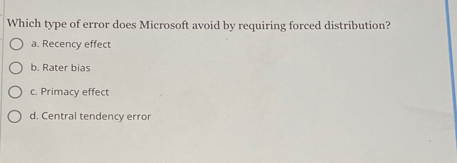 Solved Which type of error does Microsoft avoid by requiring | Chegg.com