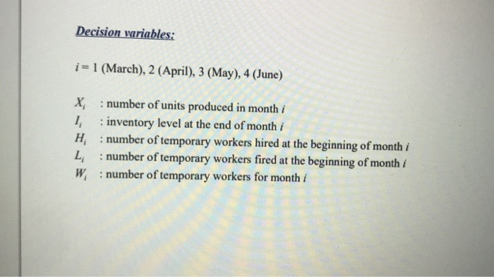 Solved MULTI-PERIOD PRODUCTION-SMOOTHINGG MODEL Example | Chegg.com