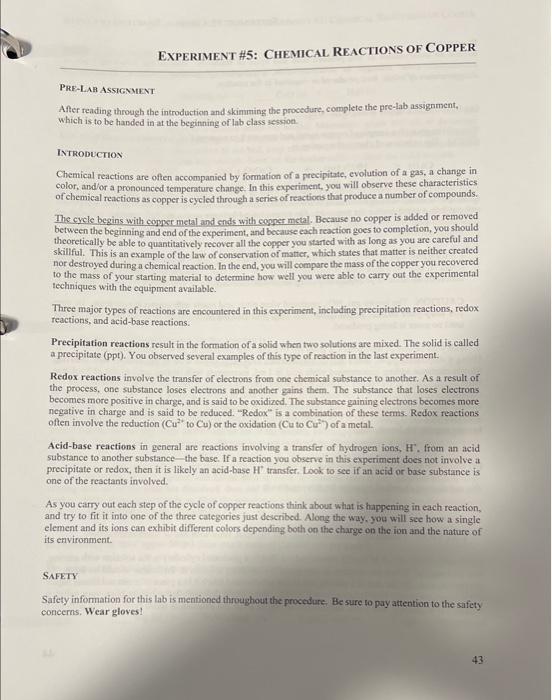 Solved Pre-LAB ASSIGNMENT After teading through the | Chegg.com