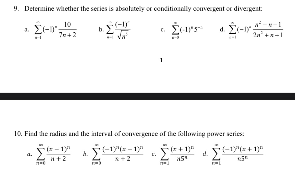 Solved Determine whether the series is absolutely or | Chegg.com