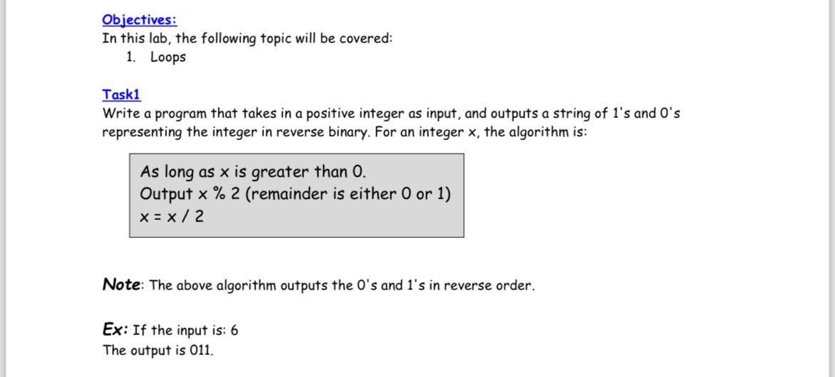 Solved Objectivesin This Lab The Following Topic Will Be 
