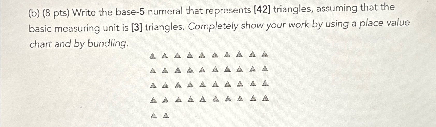 Solved Write the base- 5 ﻿numeral that represents [42] | Chegg.com