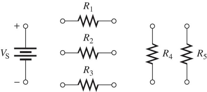 Solved Connect the set of resistors in the figures below in | Chegg.com