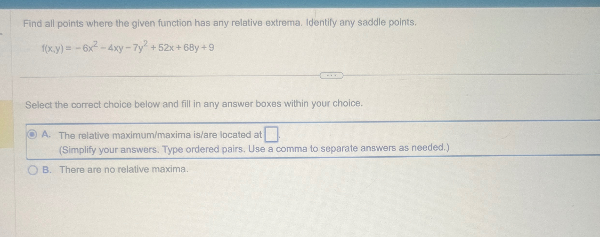 Solved Find all points where the given function has any | Chegg.com